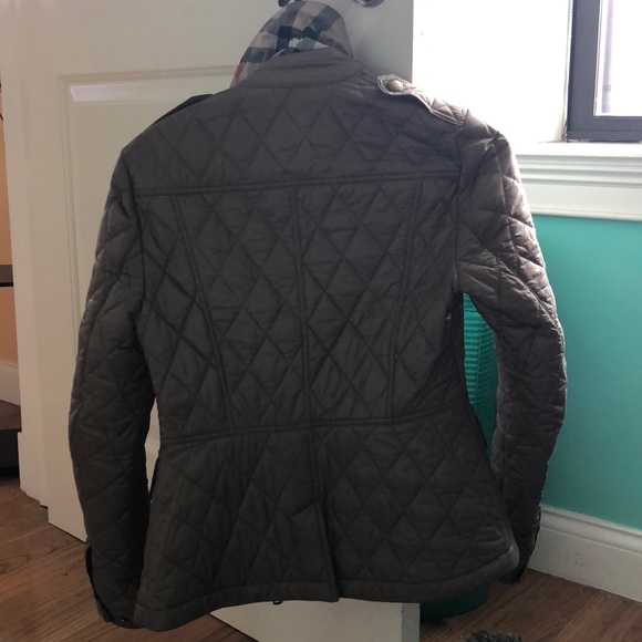 Burberry | Jackets & Coats | Burberry Quilted Short Jacket With Pockets ...